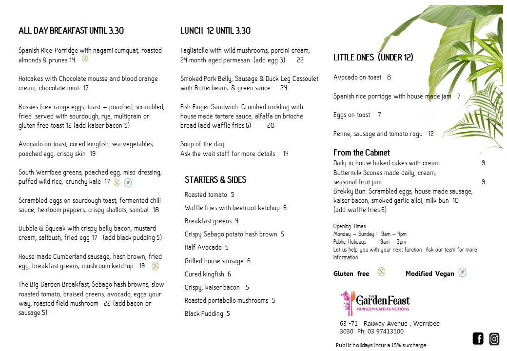 The Feasting Shed (Cafe) | Garden Feast