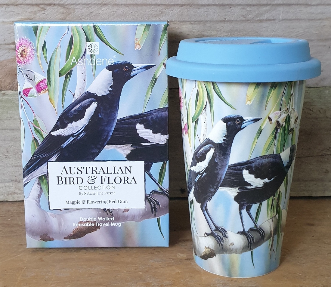 TRAVEL MUG MAGPIE & GUM | The Garden Feast