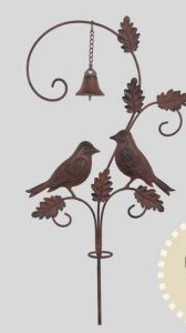 Rain Gauge Rustic Birds & Bell | The Garden Feast